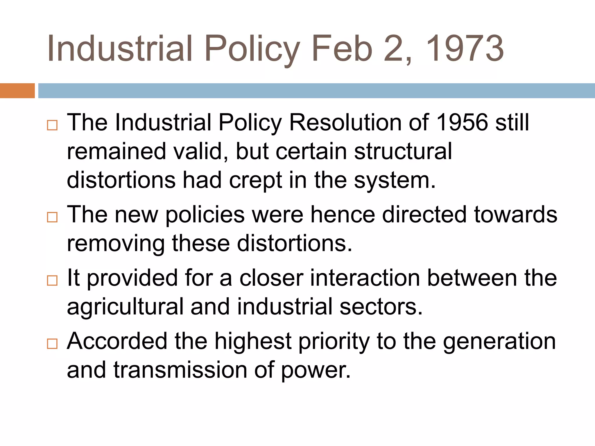Industrial policy from 1948 1991 | PPTX