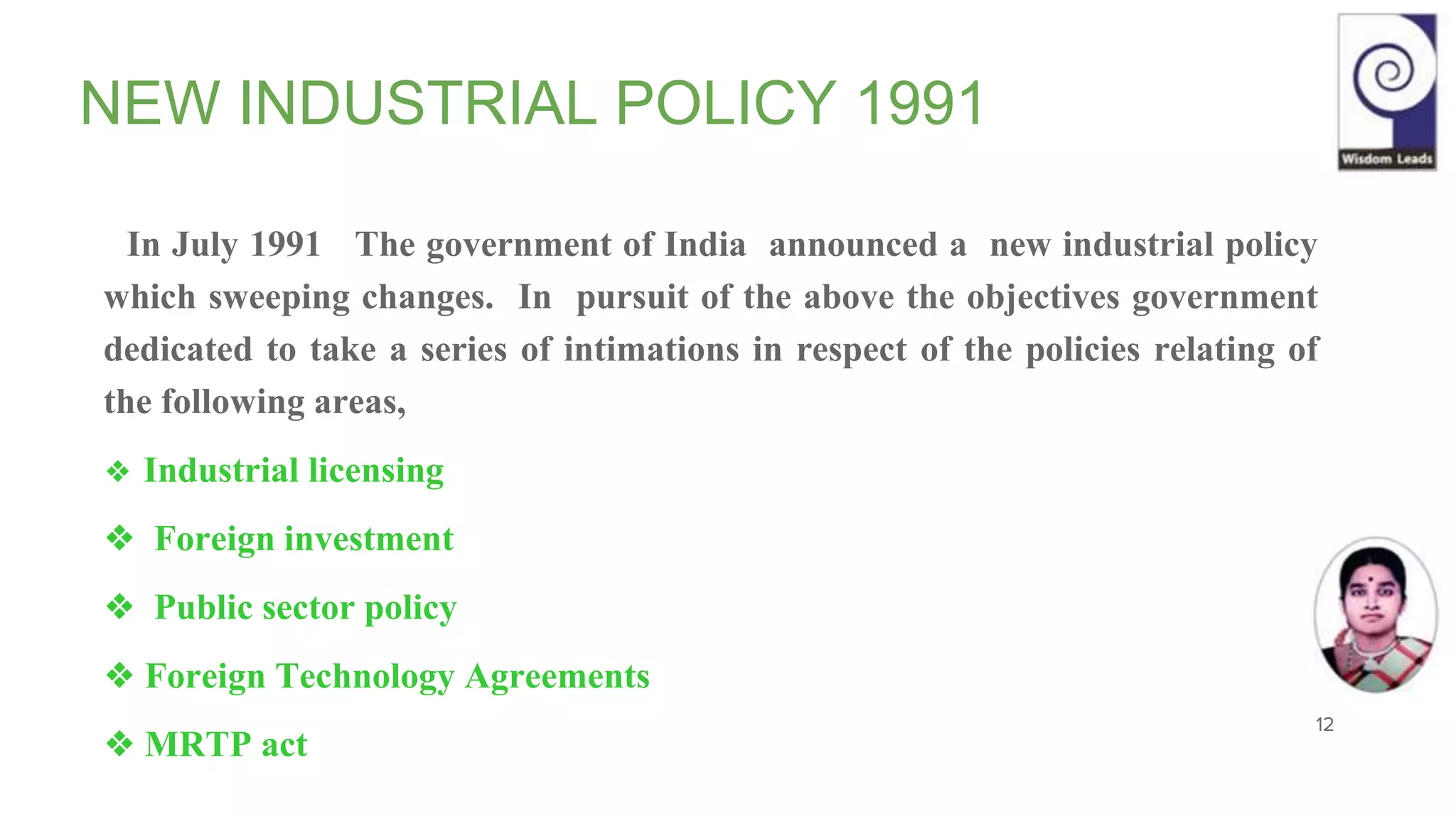 Industrial policy of india | PPTX