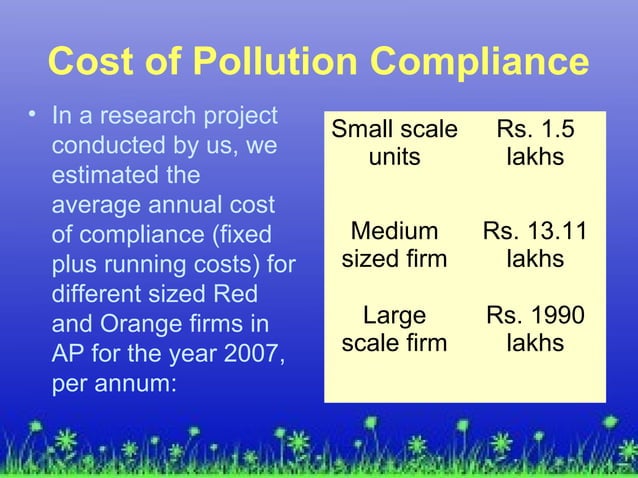 Industrial pollution and control | PPS