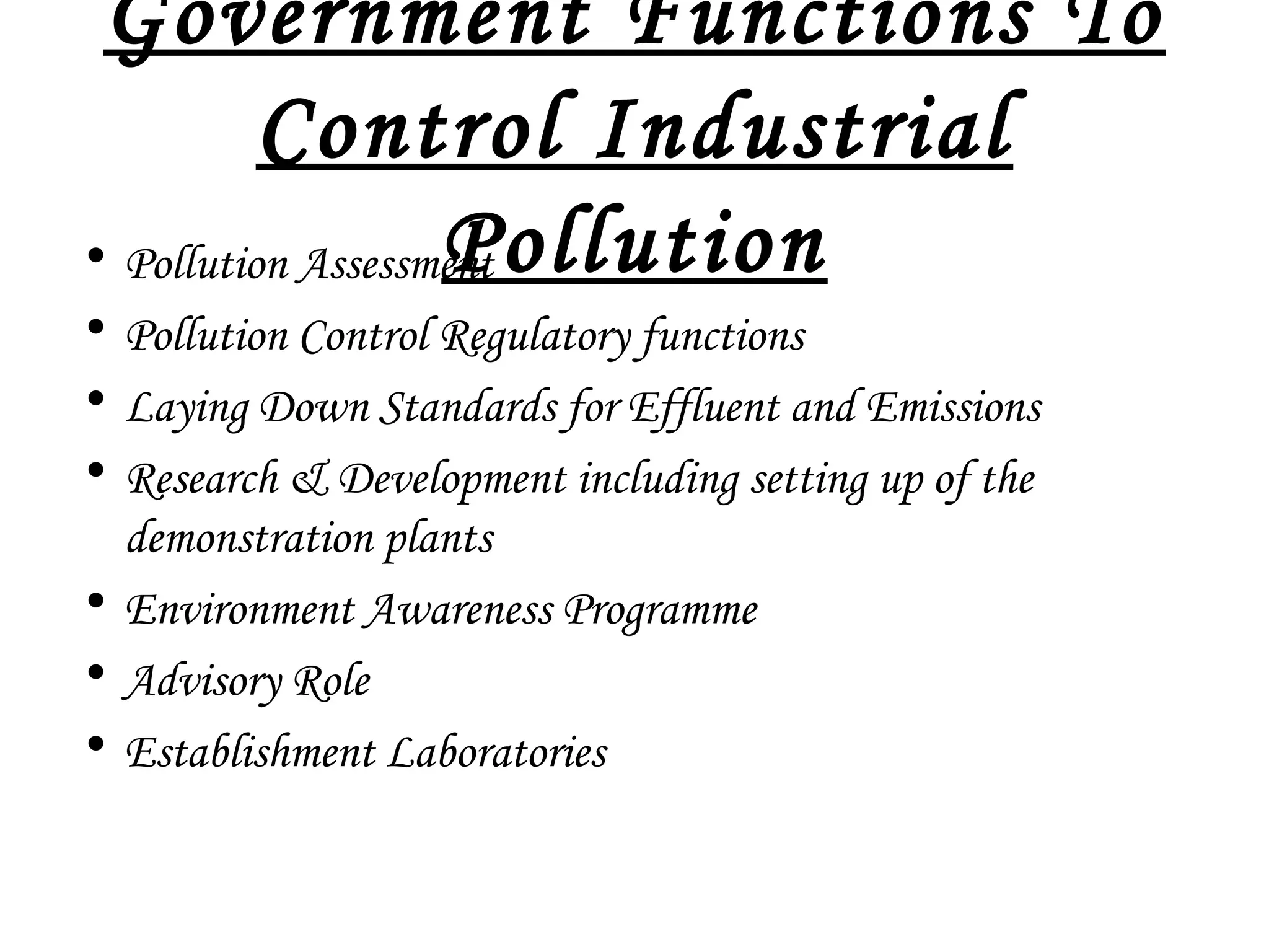 Industrial pollution. | PPT