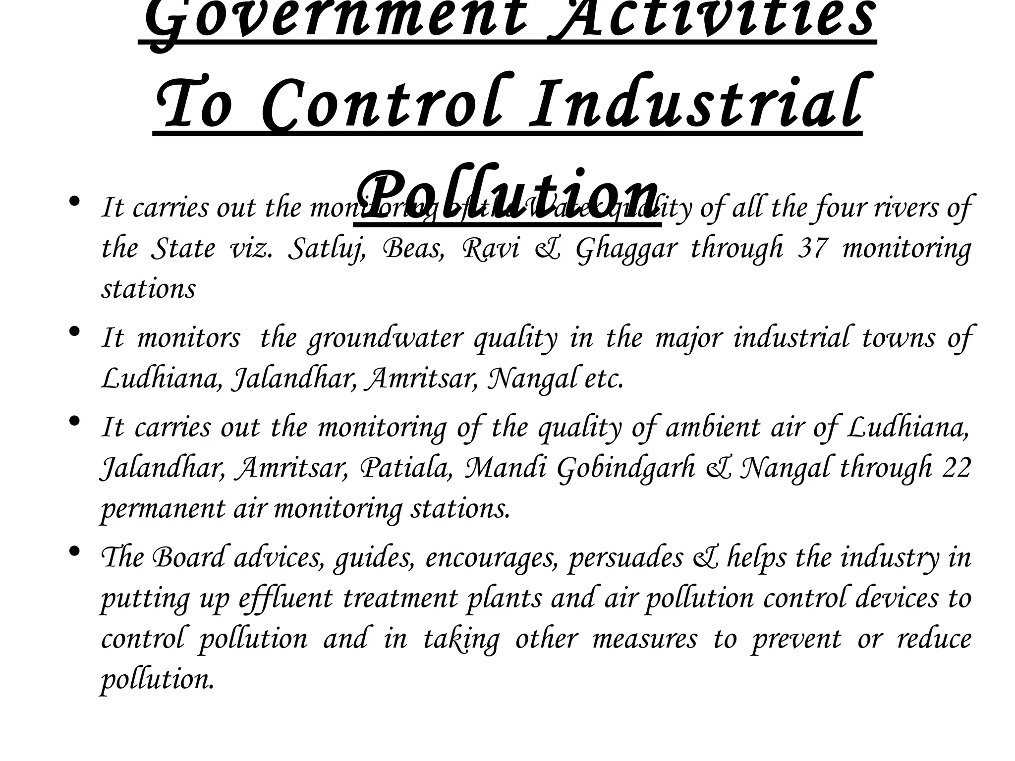 Industrial pollution. | PPT