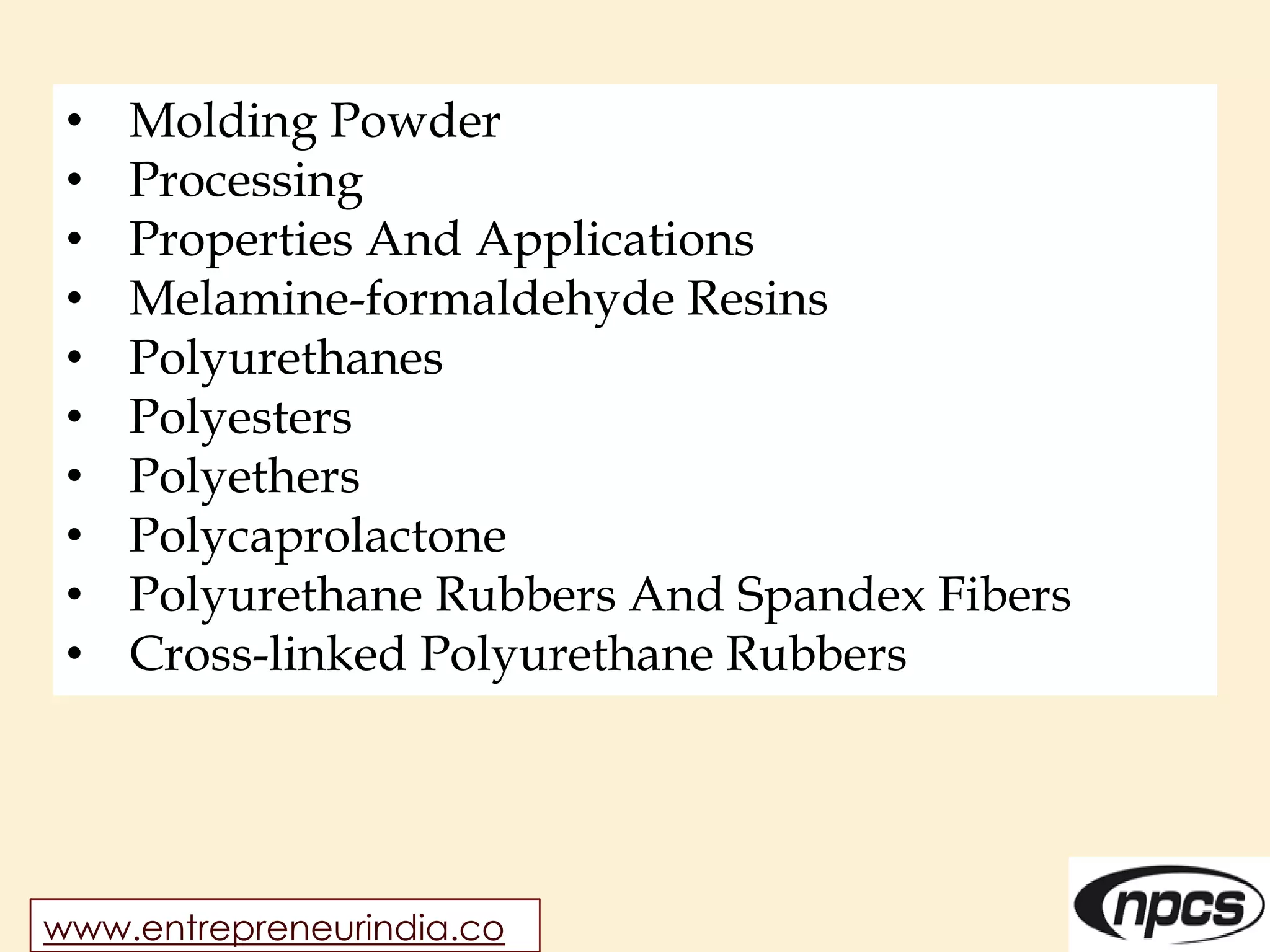 Industrial Polymers, Additives, Colourants and Fillers | PPT