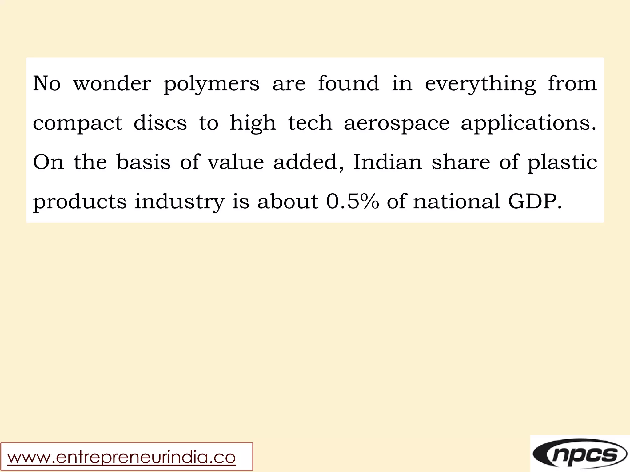 Industrial Polymers, Additives, Colourants and Fillers | PPT