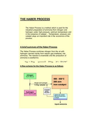 Industrial preparation of ammonia 1 | PDF