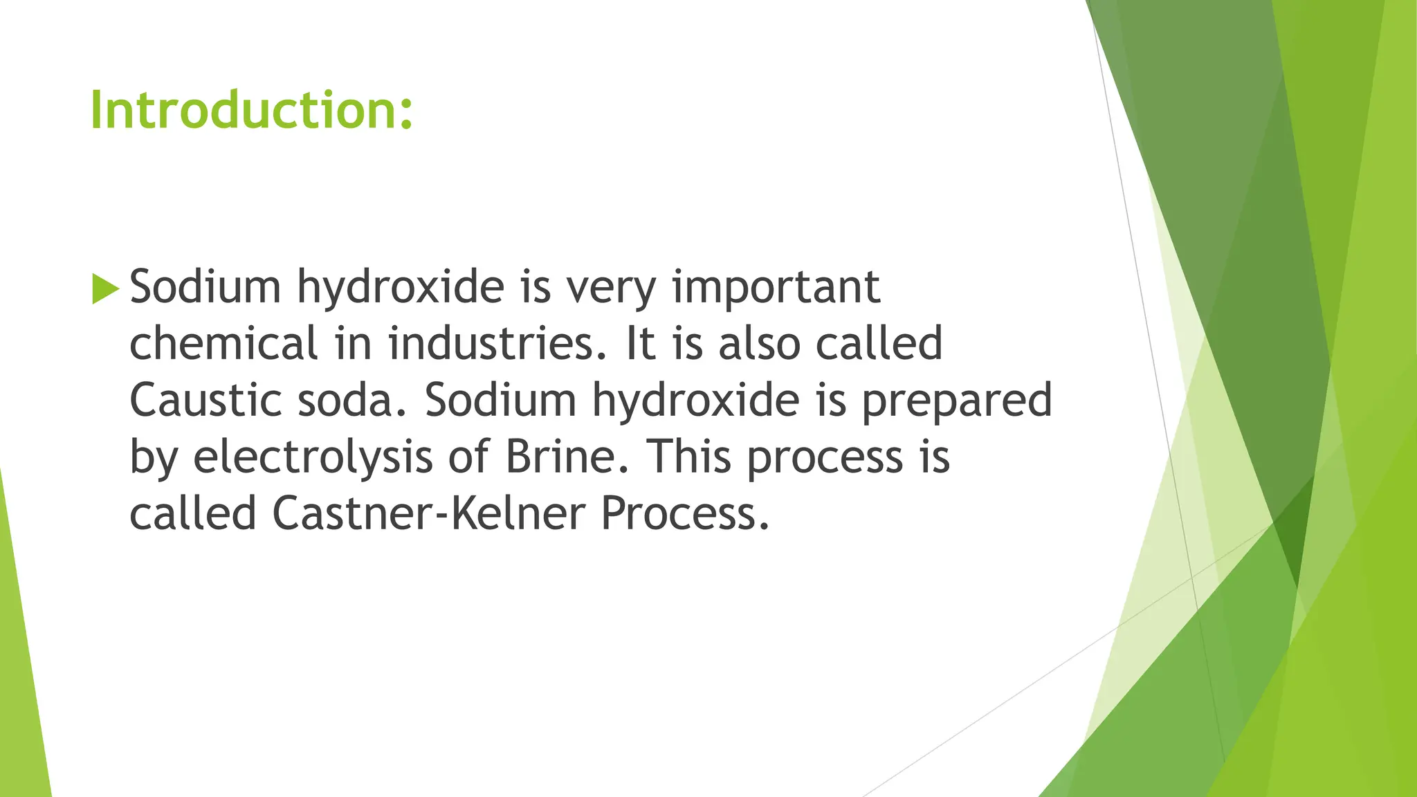 Industrial Preparation Of Sodium Hydroxide.pptx