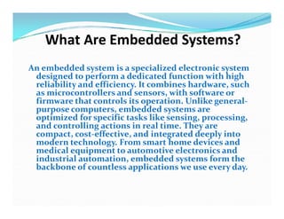 Industrial presentation [2].pdf Robotics and ebedded system | PDF