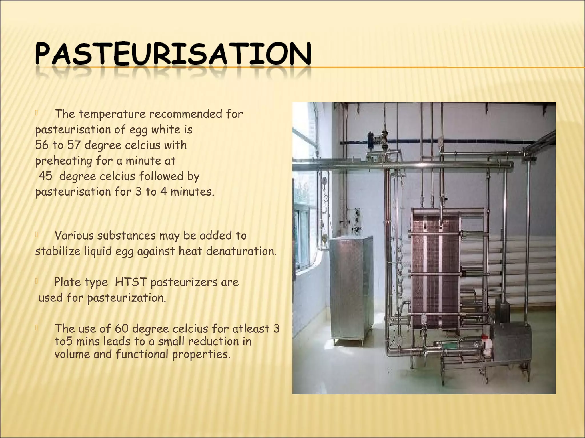 Industrial procesing of eggs | PPT