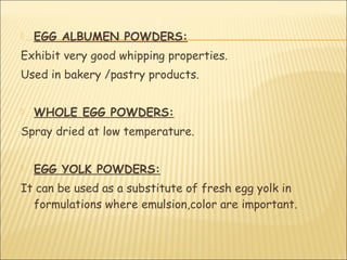Industrial procesing of eggs | PPT