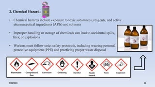 Pharmaceutical Industrial Processes and Potential Hazards.pptx