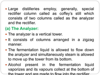 Industrial production of alcohol | PPTX