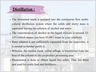 Industrial production of chemicals- Ethyl alcohol (Ethanol) | PDF
