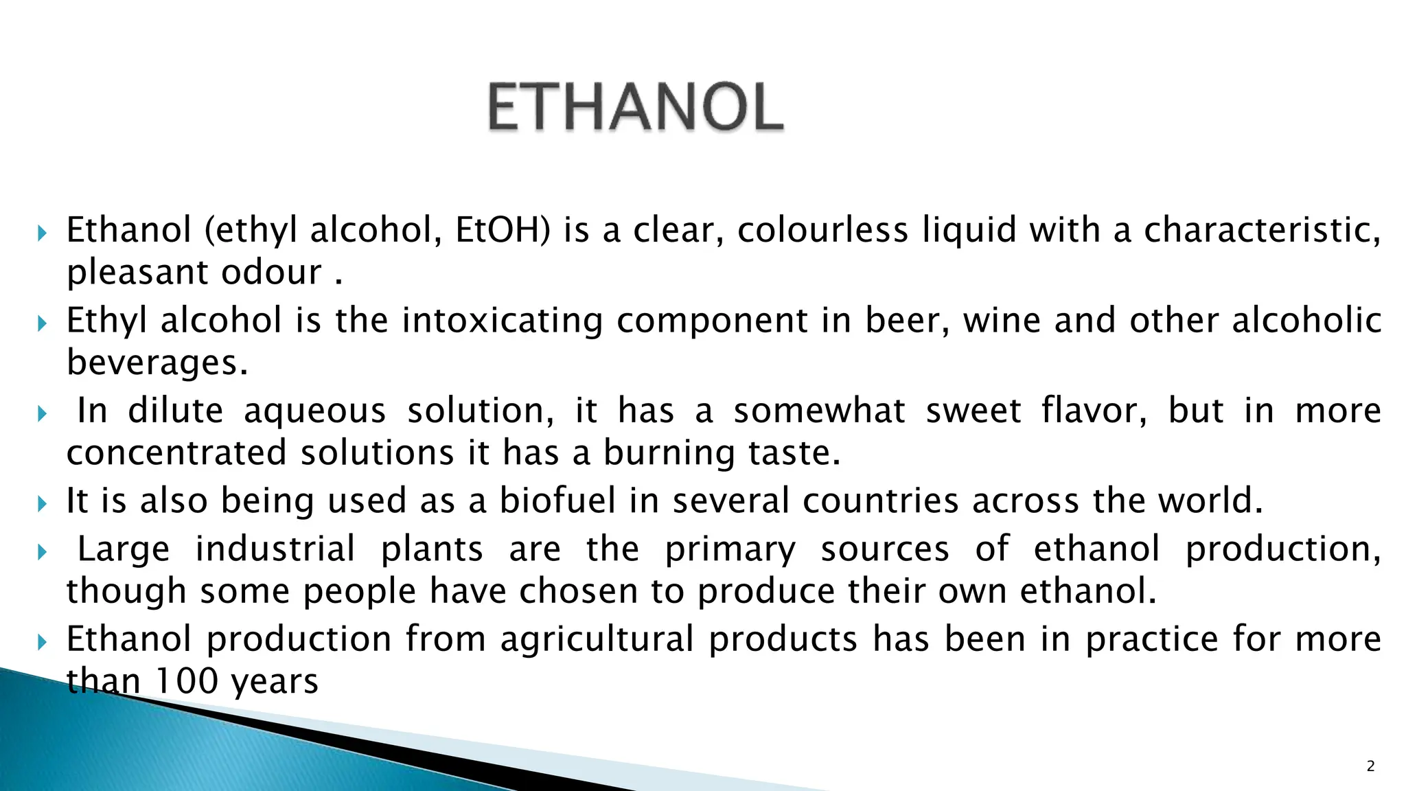 INDUSTRIAL PRODUCTION OF ETHANOL.....pptx