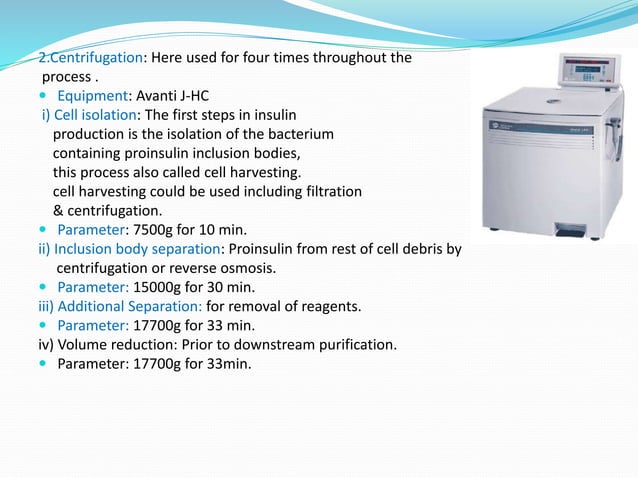 Industrial production of insulin. | PPTX