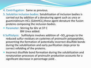 Industrial production of insulin. | PPTX