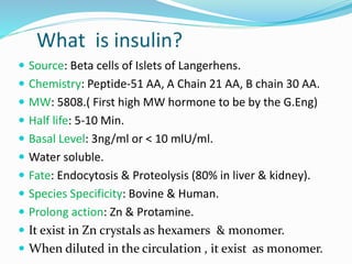 Industrial production of insulin. | PPTX