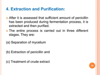 Industrial production of PENICILLIN - The Miracle Drug | PPT