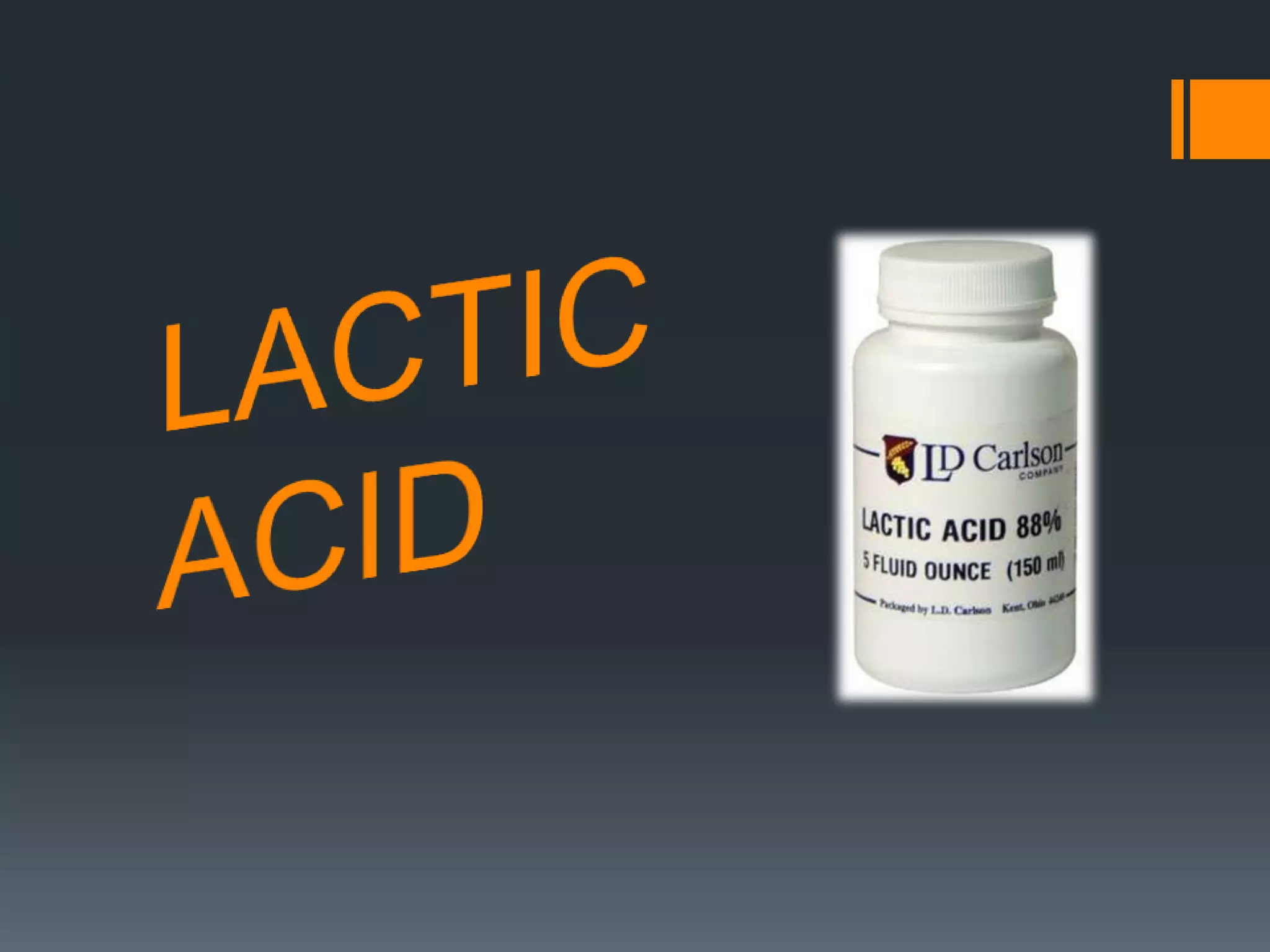 Industrial production of lactic acid & monosodium glutamate | PPTX