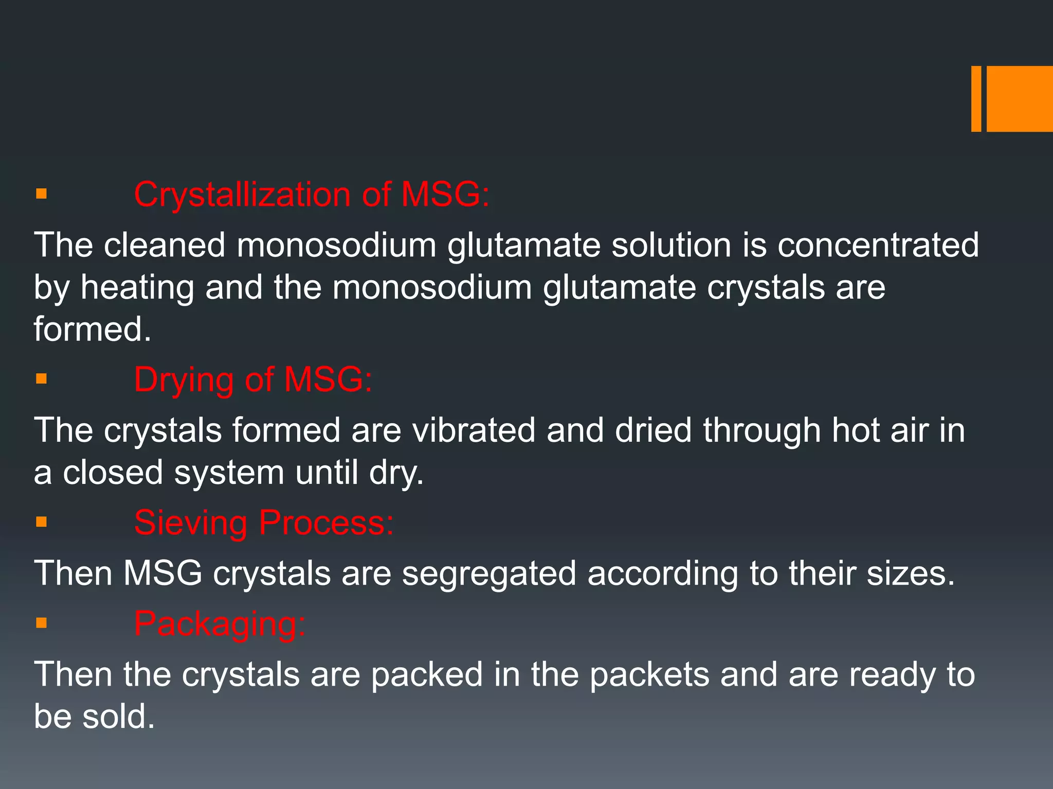 Industrial production of lactic acid & monosodium glutamate | PPTX