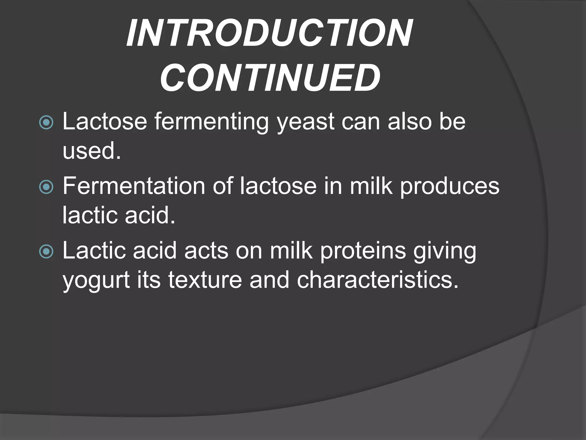 Industrial Preparation of Yogurt | PPTX