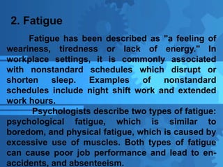 INDUSTRIAL_PSYCHOLOGY_10LESSON 10: PSYCHOLOGICAL AND SOCIAL ISSUES | PPTX