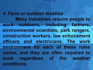 INDUSTRIAL_PSYCHOLOGY_8 LESSON 8: WORKPLACE: MEANING, TYPES ...