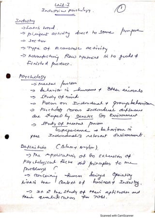 Industrial psychology hand written notes.pdf