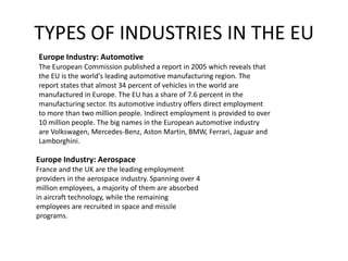 Industrial regions of the eu | PPTX