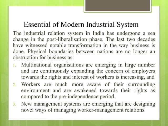 Industrial relation in india | PPTX