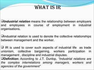 Industrial relations | PPT
