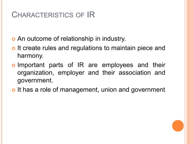 Industrial relations.pptx mba | PPT