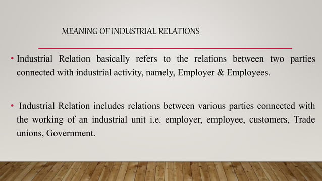 Industrial Relations | PPTX