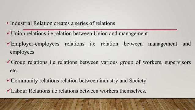 Industrial Relations | PPTX