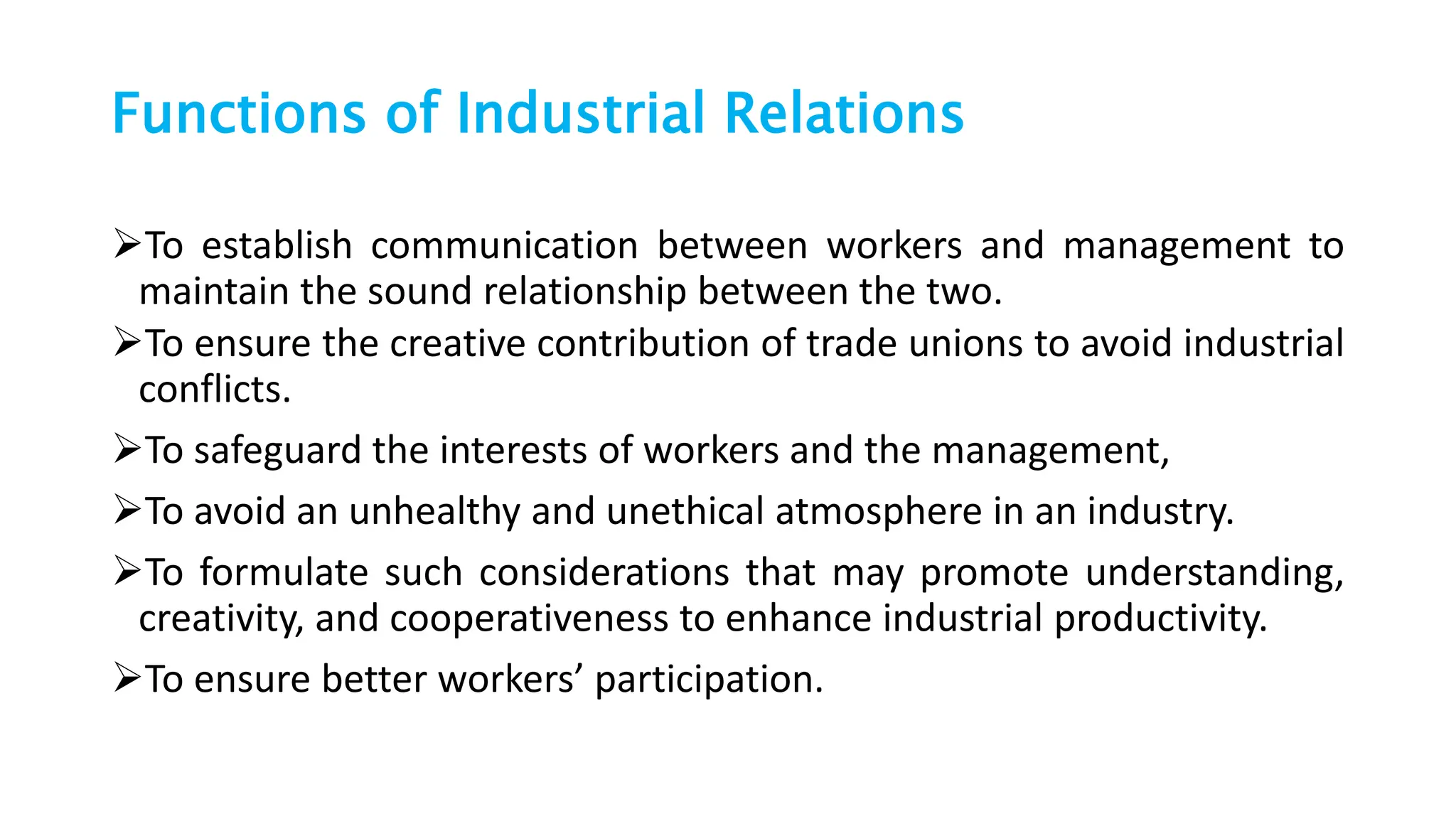 Industrial Relationship in human resources management | PPTX