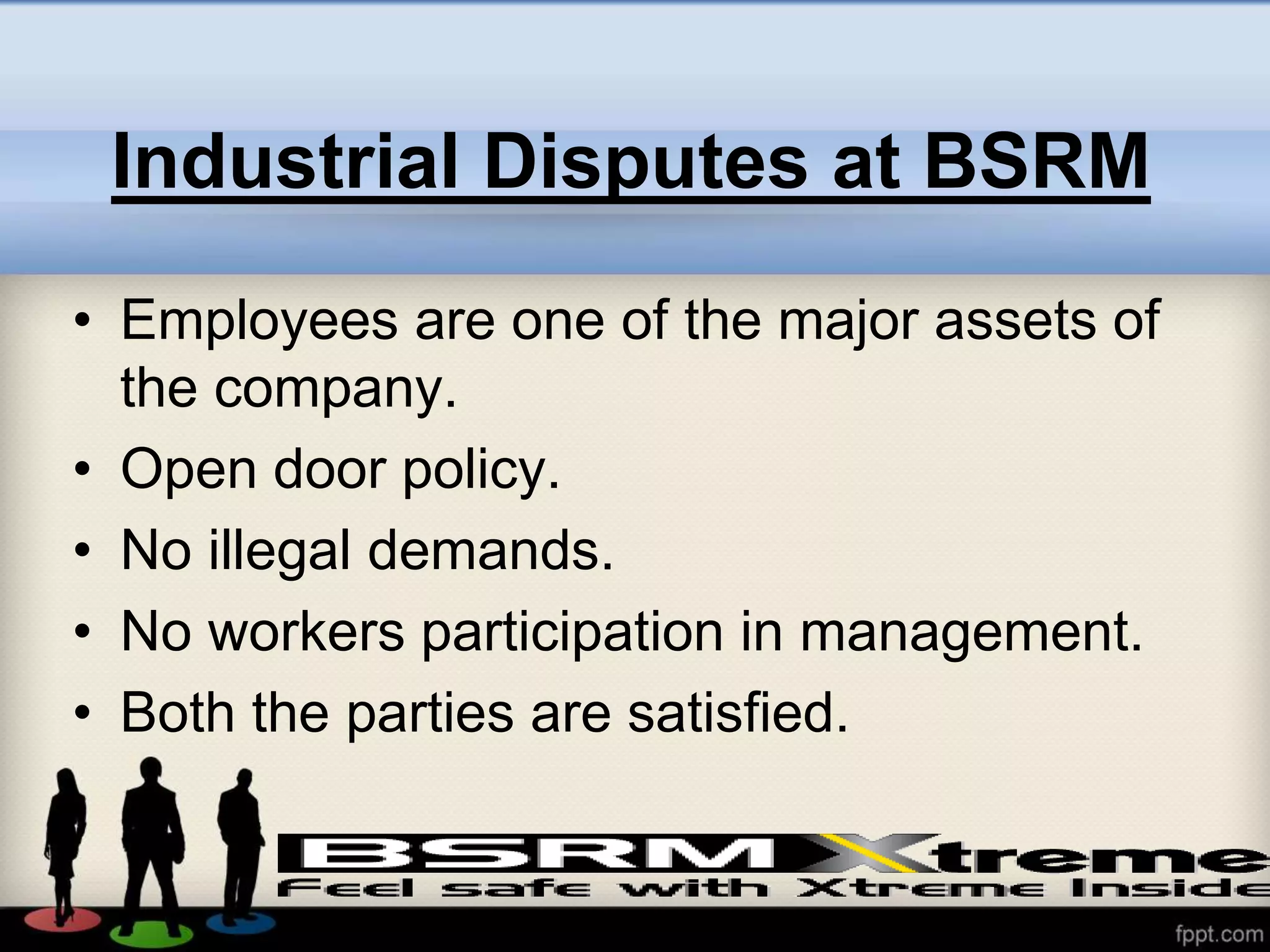 Industrial relations at bangladesh steel re rolling mills (BSRM) | PPTX