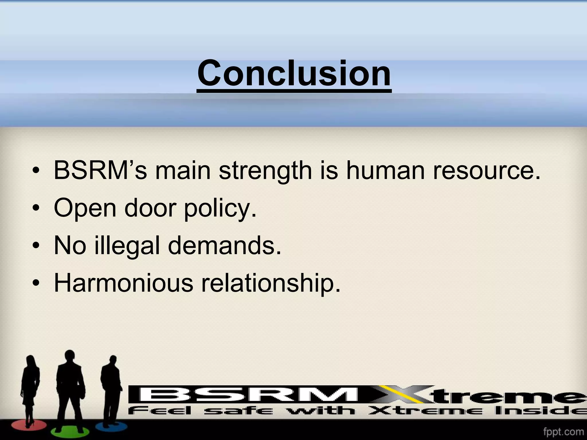 Industrial relations at bangladesh steel re rolling mills (BSRM) | PPTX