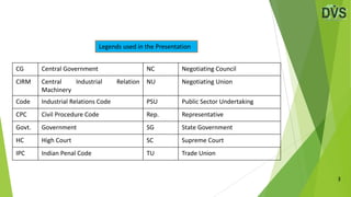 Industrial Relations Code,2020 - Part 3 | PPTX