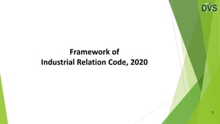 Industrial Relations Code, 2020- Part 1 | PPTX