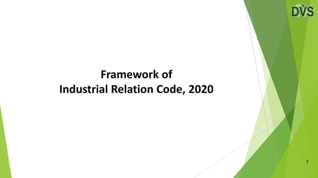 Industrial Relations Code, 2020- Part 1 | PPTX