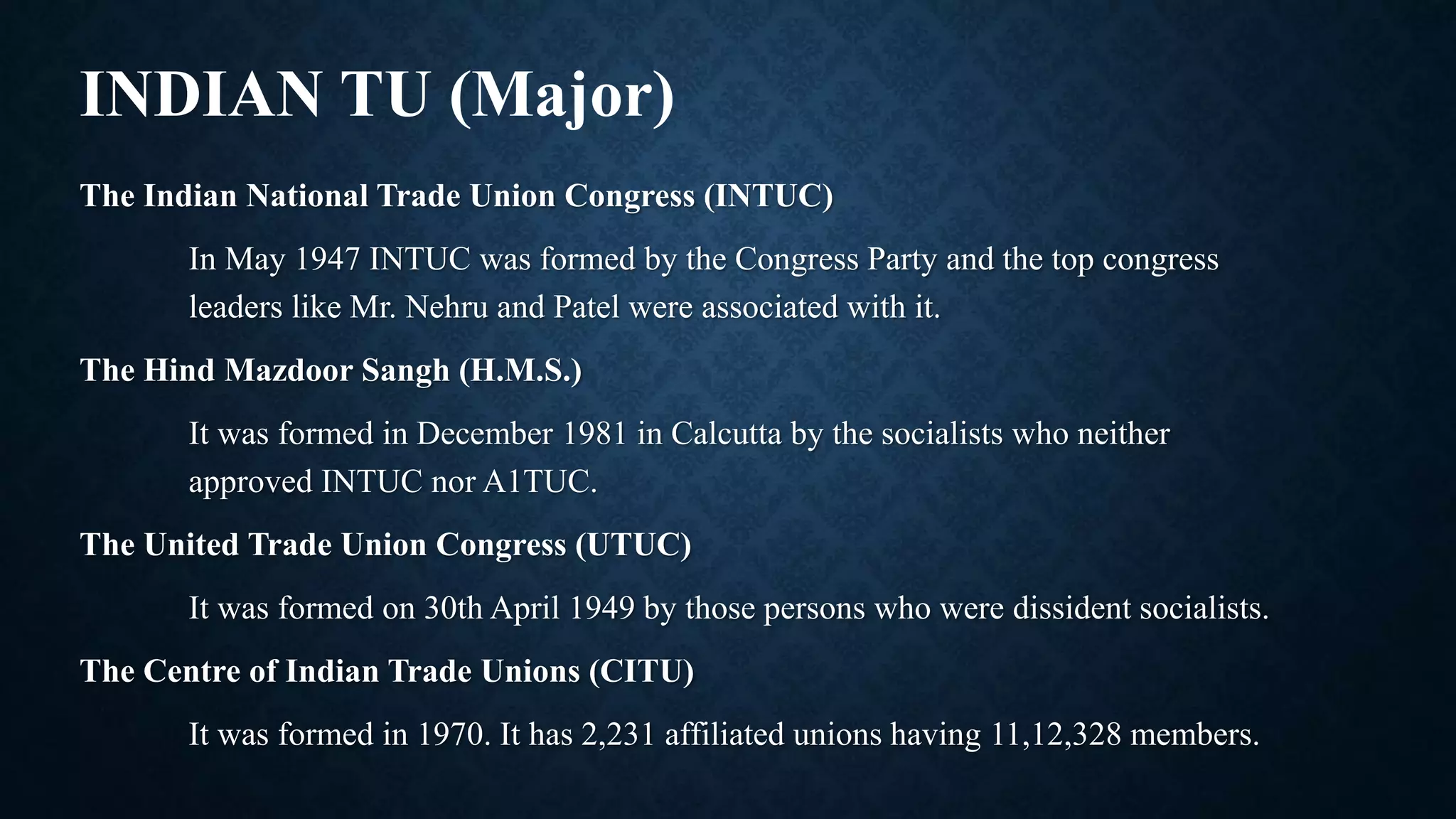 Industrial relationship and trade union | PPTX