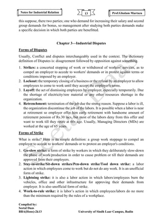 Industrial Relations notes | PDF