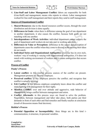 Industrial Relations notes | PDF