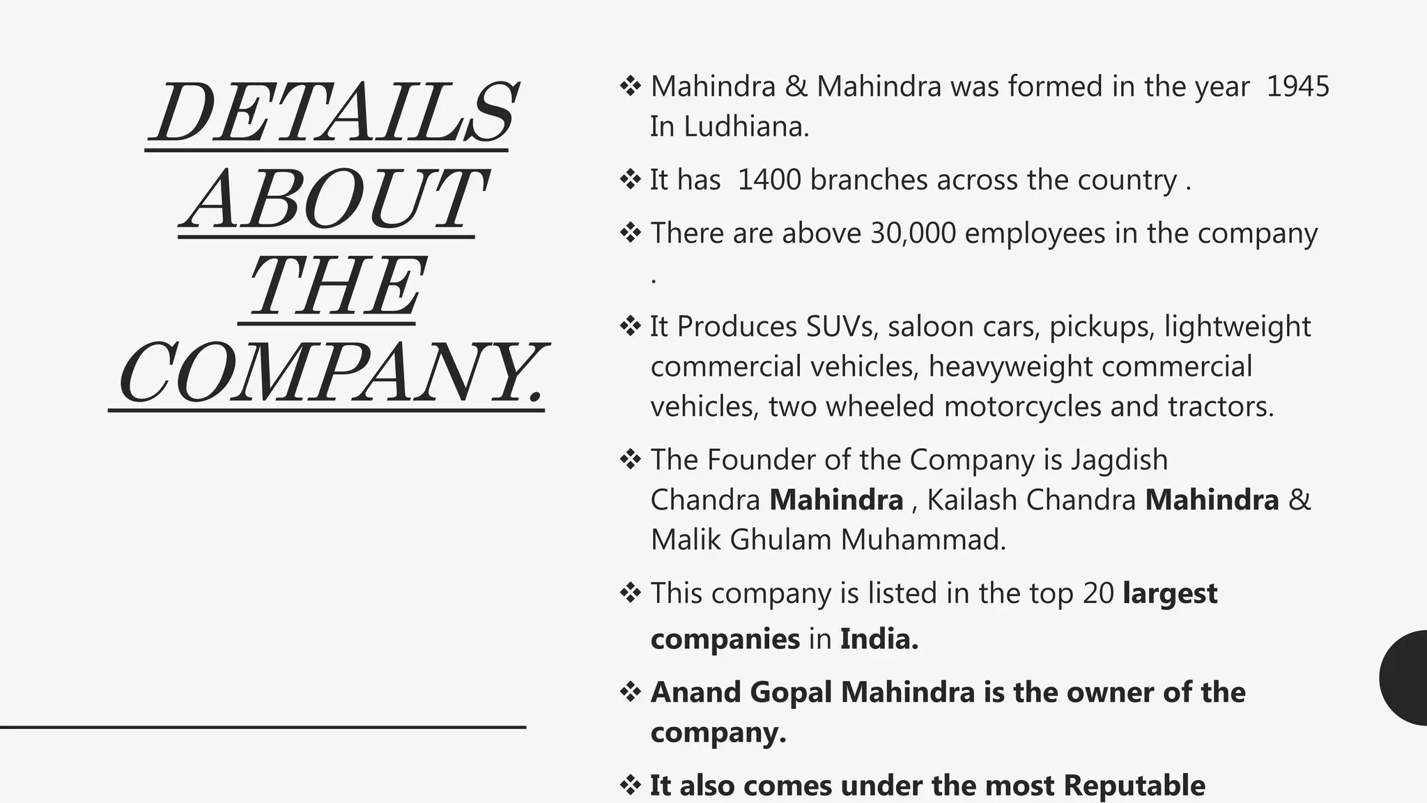 Industrial relations of mahindra & mahindra company | PPTX