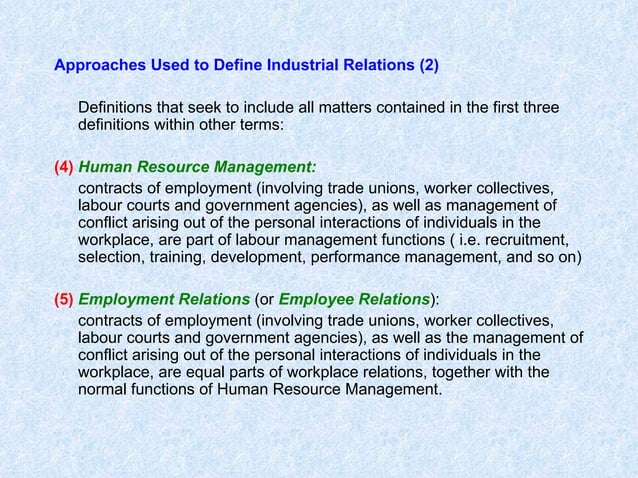 Industrial relation theories | PPT