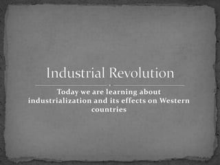 Industrial revolution | PPTX