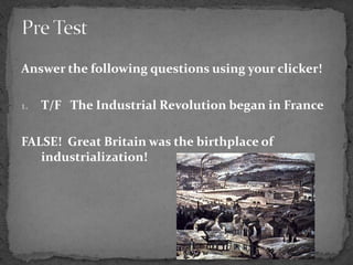 Industrial revolution | PPTX