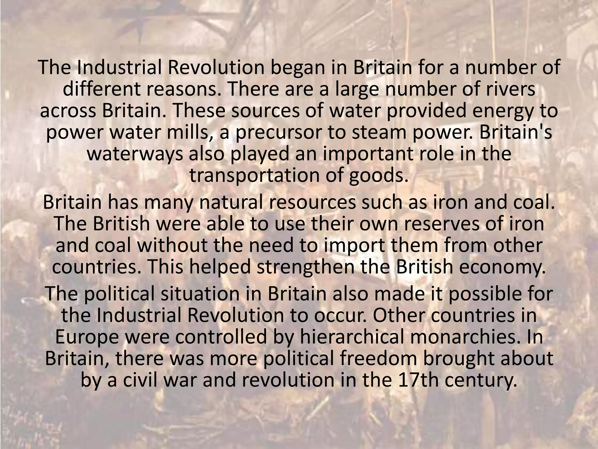 Industrial revolution | PPTX