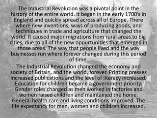 Industrial revolution | PPTX