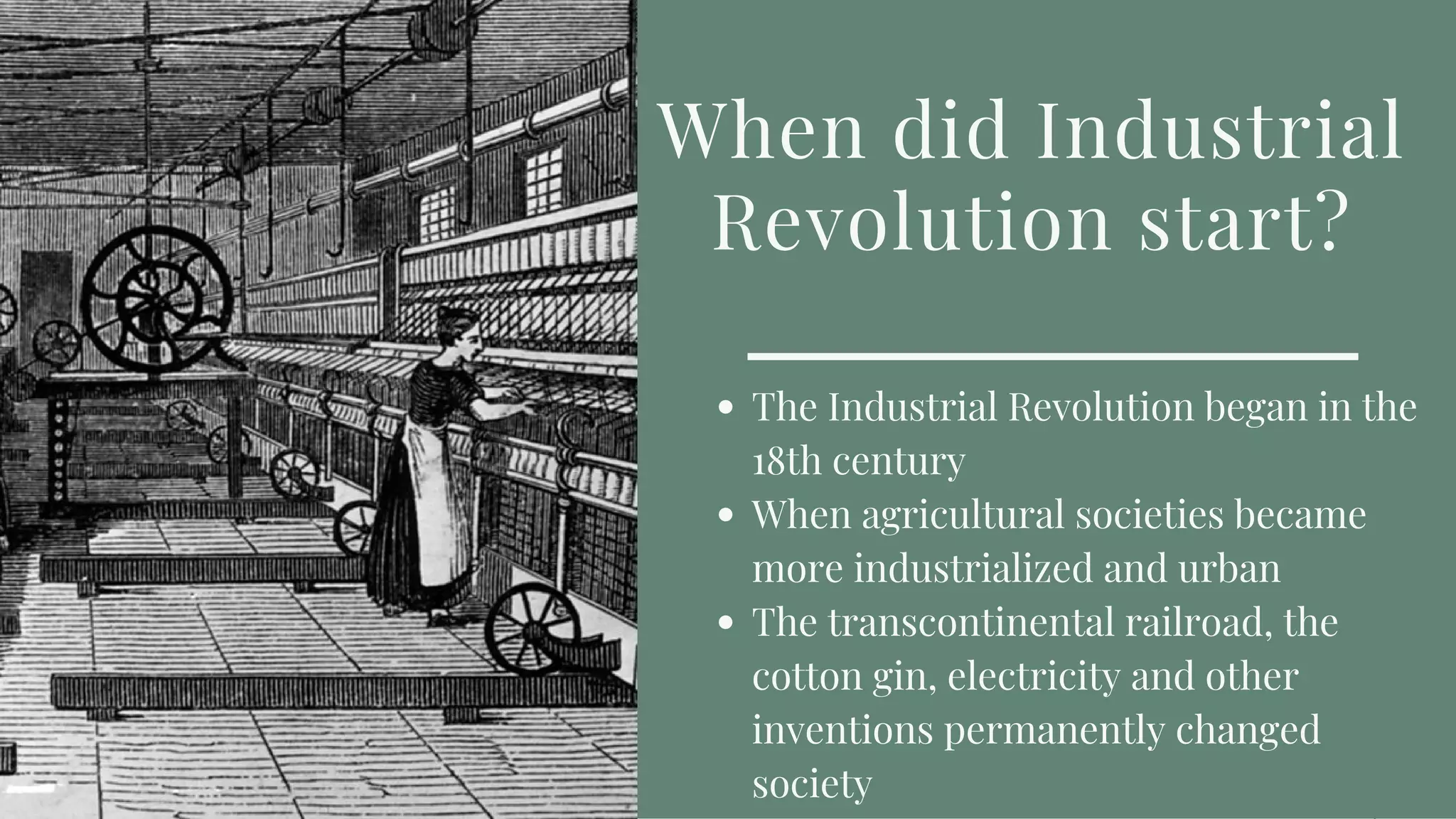 Industrial Revolution - HISTORY | PPT