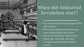 Industrial Revolution - HISTORY | PPT