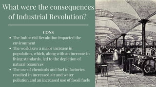 Industrial Revolution - HISTORY | PPT